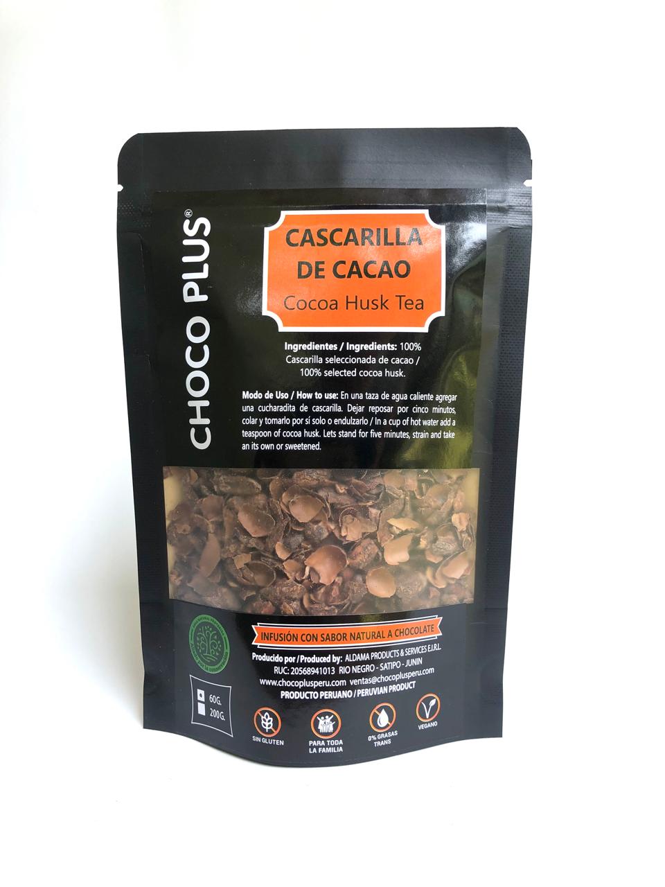 CASCARILLA DE CACAO 60 G – CHOCO PLUS